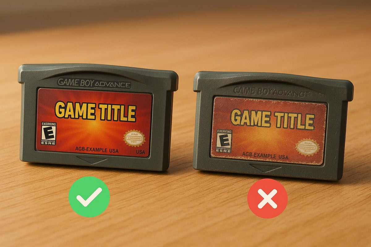 GBA Game Authentication: Real vs Fake Checklist — BJs Game Vault