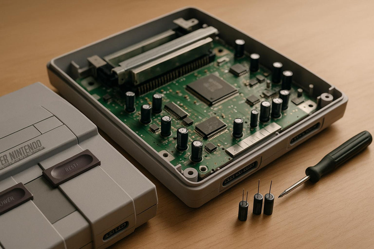 SNES Capacitor Replacement Guide — BJs Game Vault