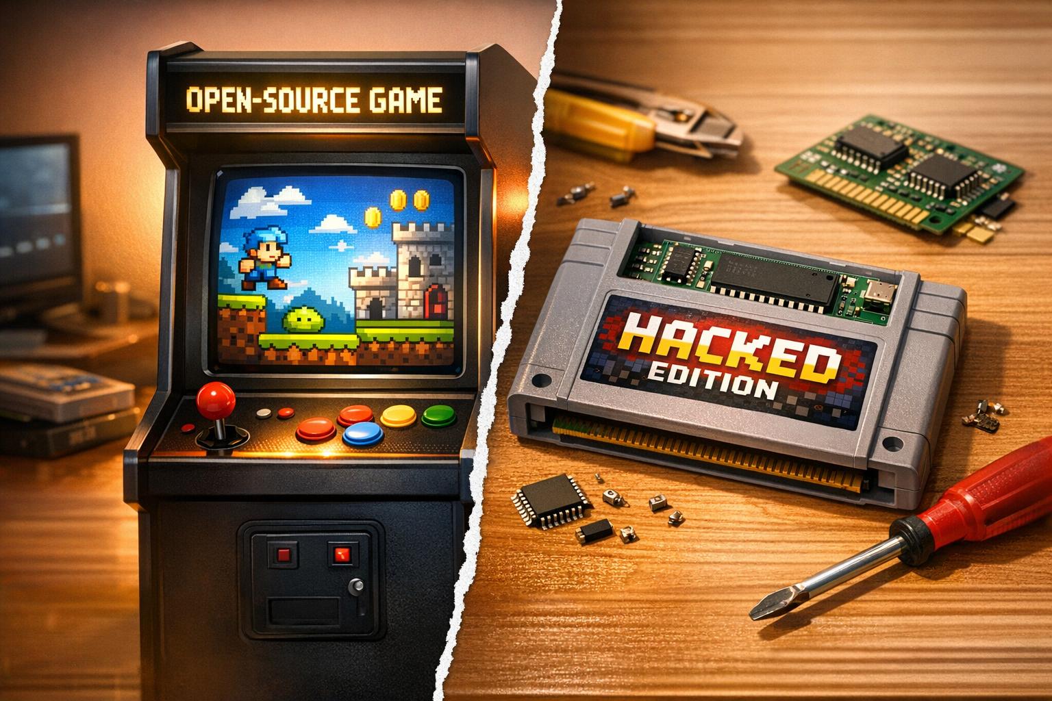 Open-Source Retro Games vs ROM Hacks — BJs Game Vault