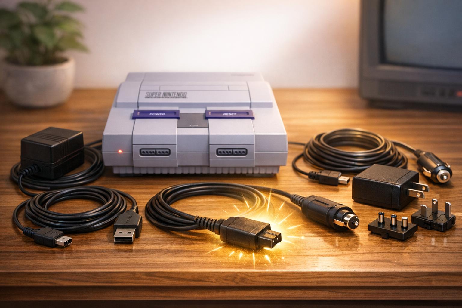 How to Choose Power Cables for SNES Consoles — BJs Game Vault