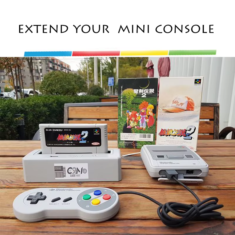 C2M Classic 2 Magic Adapter Play SNES+NES Game Carts on Mini Classic C ...